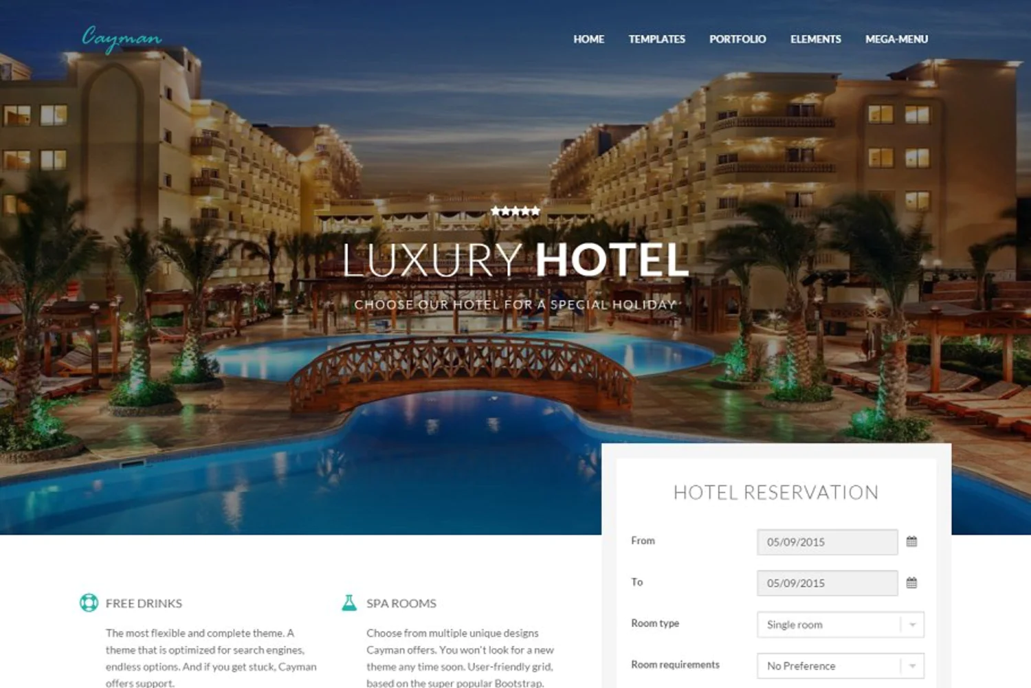 5988 电脑主题网站模板 Cayman – HTML Bootstrap Theme _ 果觅网（gooodme）